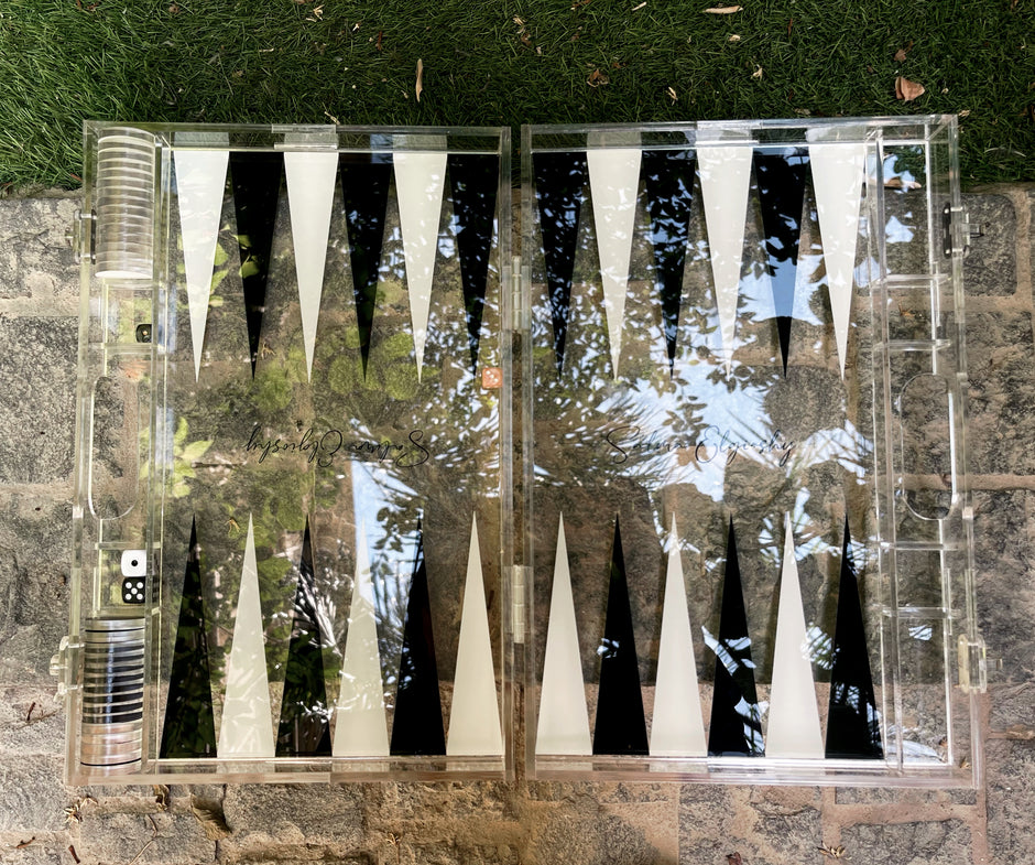 Acrylic Tawla/Backgammon – gameguru-eg